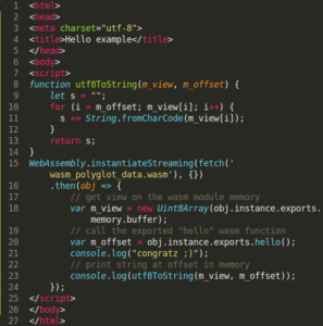 How To Create Polyglot HTML/JS/WebAssembly Module